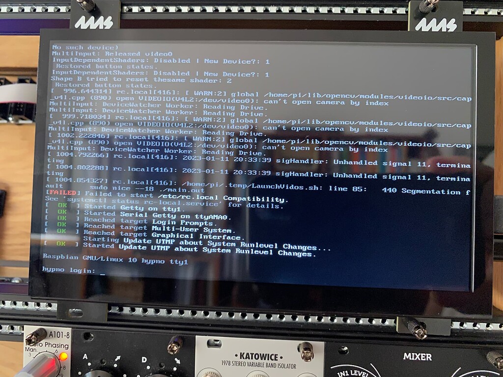 Hypno crash "Failed to start /etc/rc.local" - Issue/Bug - Sleepy Forum